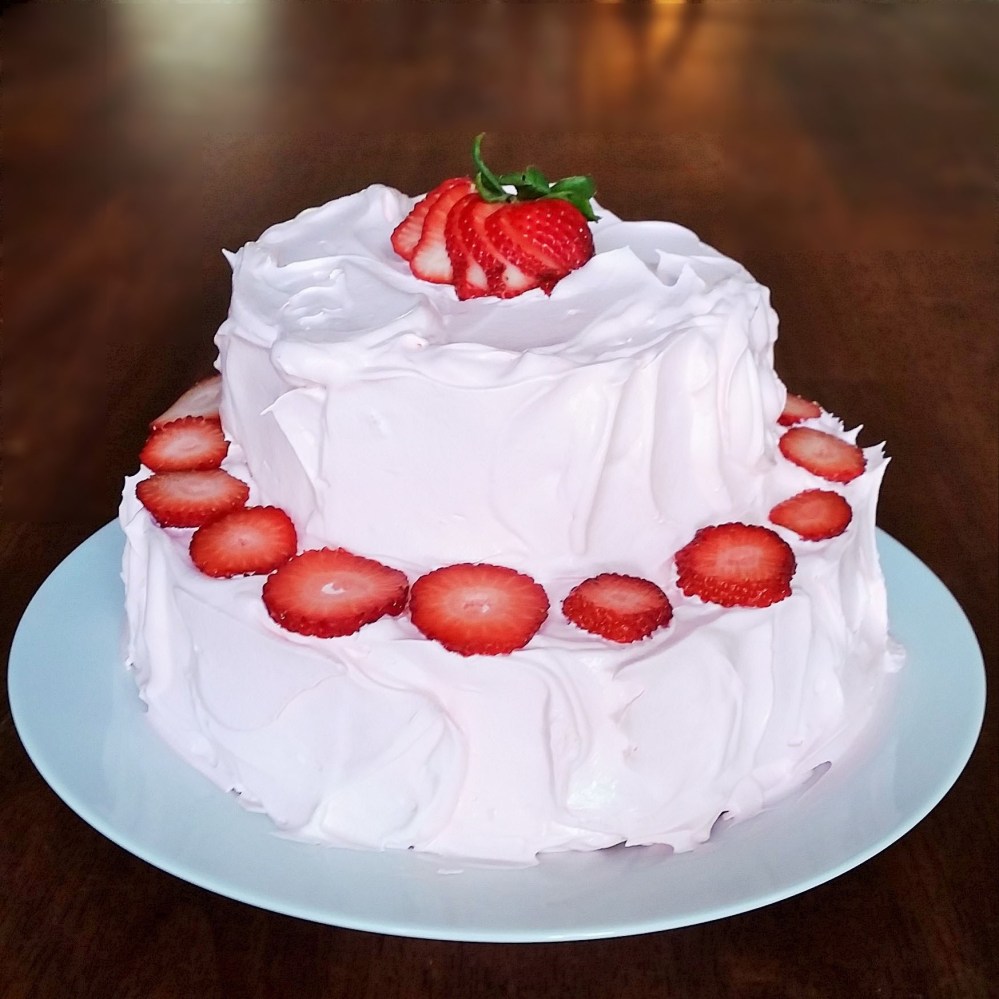 “Very Fancy” Strawberries and Whipped Cream Sponge Cake – Rumbly in my ...